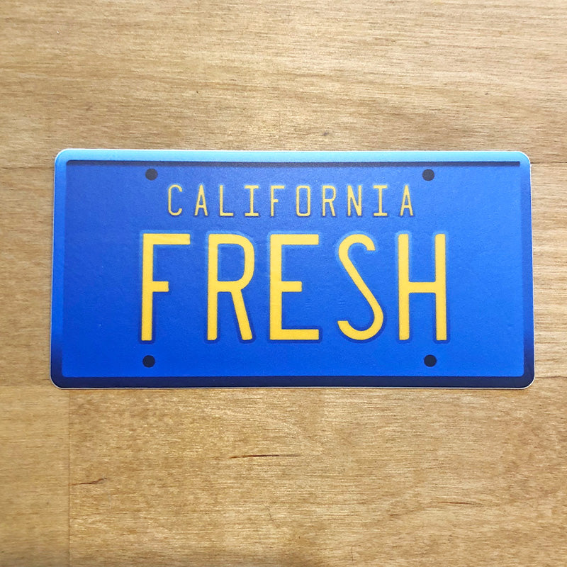 Fresh License Plate - Sticker – NiceBison