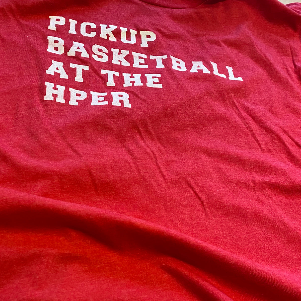 Pickup Basketball at the HPER - Heather Red Shirt – NiceBison